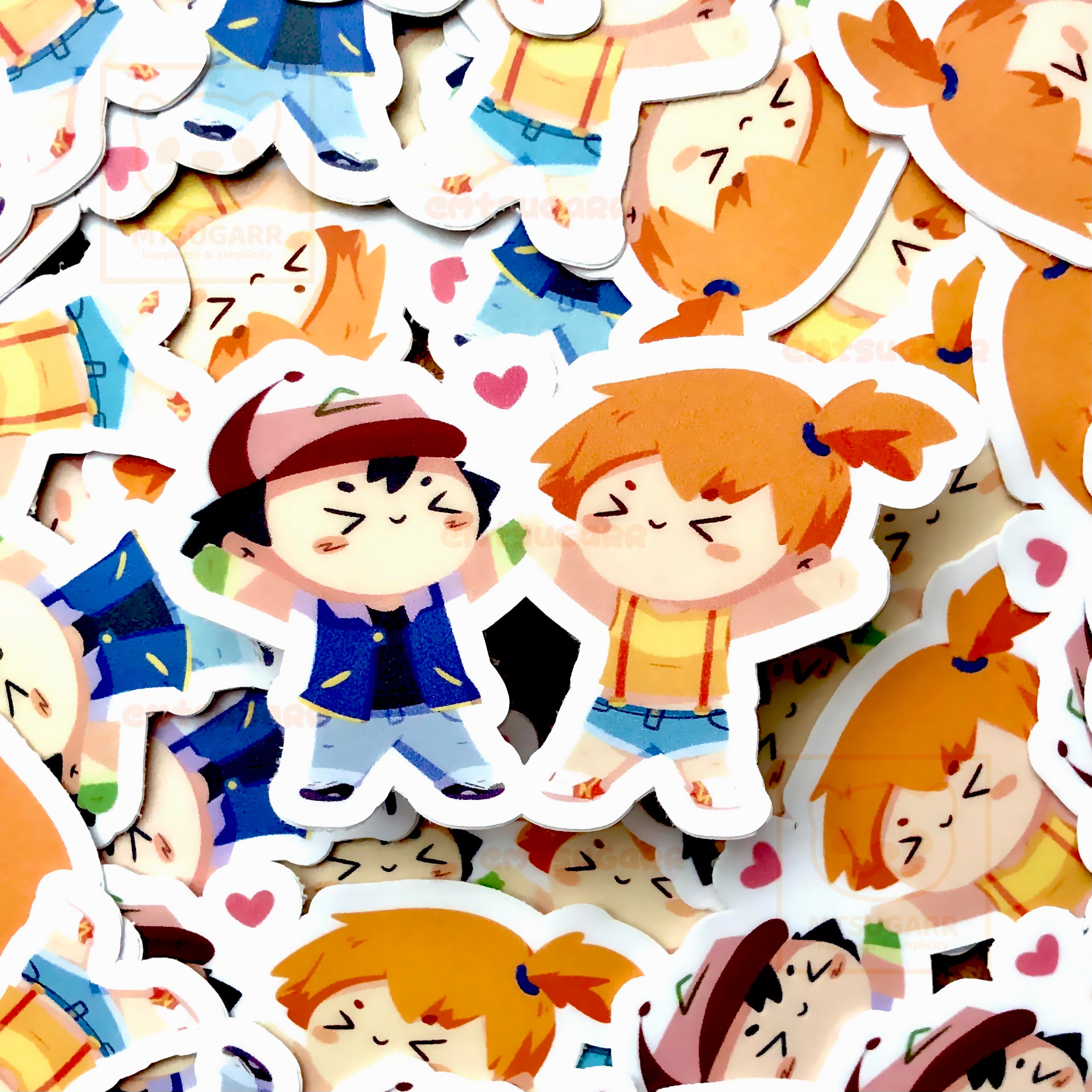 Pokemon | Ash x Misty Sticker | MTSugarr | Happiness and Simplicity